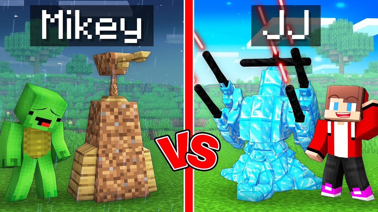 Mikey POOR vs JJ RICH TOWER DEFENSE Survival Battle in Minecraft (Maizen) - Minecraft videos