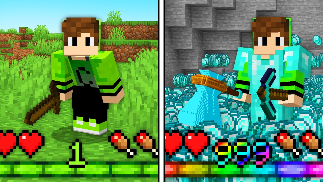 Minecraft, But XP Gives Me Ore Items! - Minecraft videos