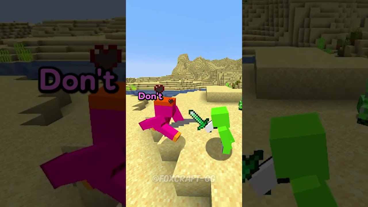 Minecraft but every time I take damage, YouTubers appear #shorts ...