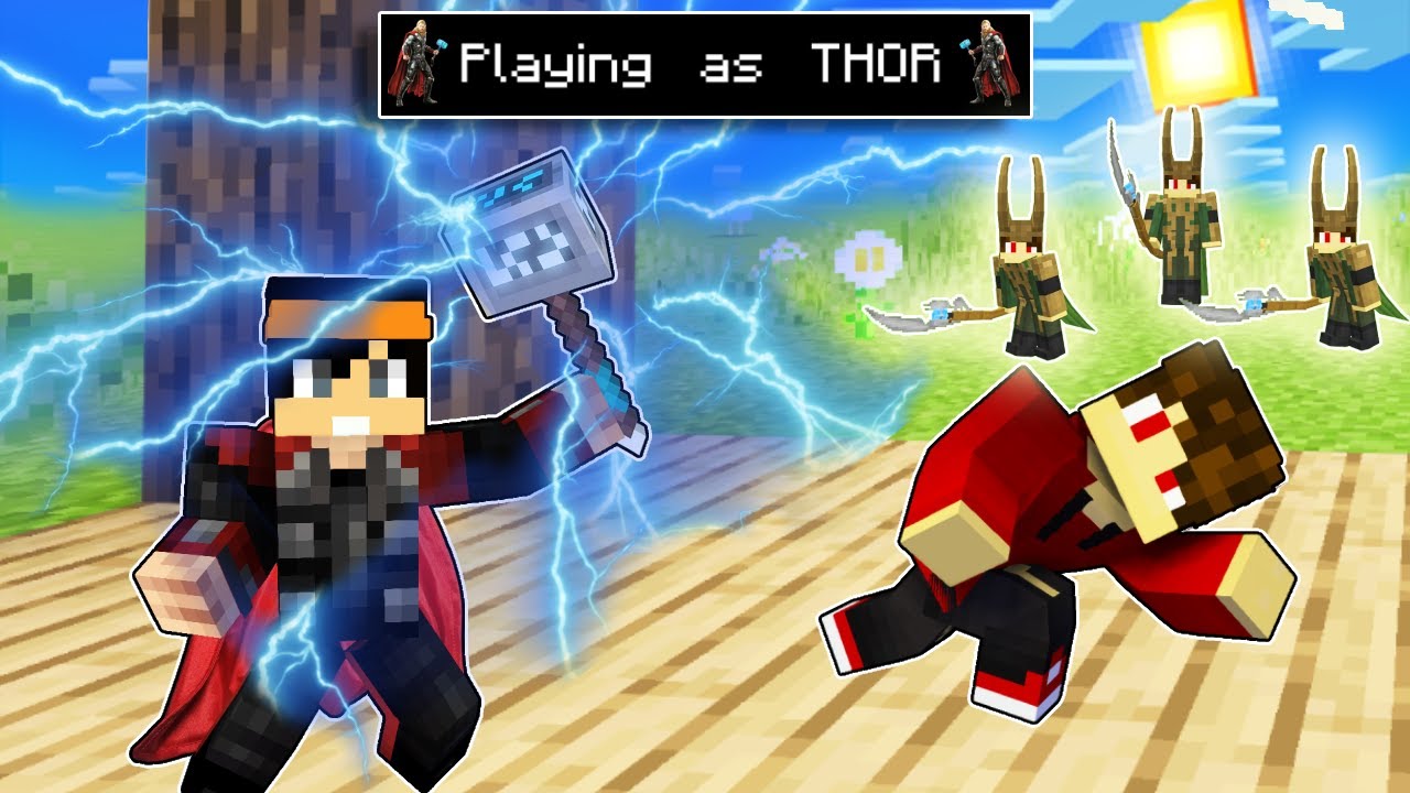 Playing as THOR in Minecraft - Minecraft videos