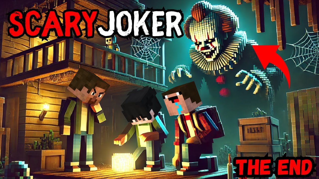 SCARY JOKER IN MINECRAFT HORROR STORY IN HINDI || THE END - Minecraft ...