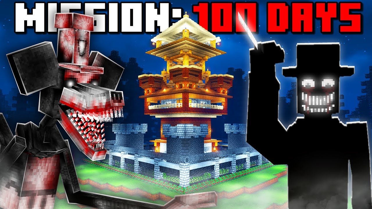Surviving Minecraft's SCARIEST Horror Mods for 100 DAYS in Hardcore #4 ...
