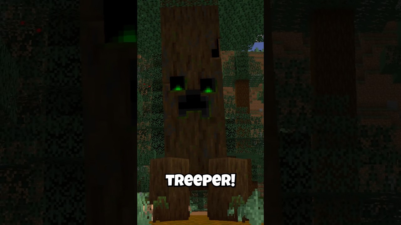 TREE Creeper in Minecraft #shorts #minecraft - Minecraft videos
