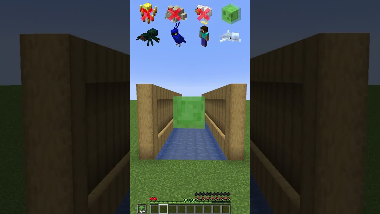 Water River vs Mob Abilities #meme #shorts #minecraft - Minecraft videos