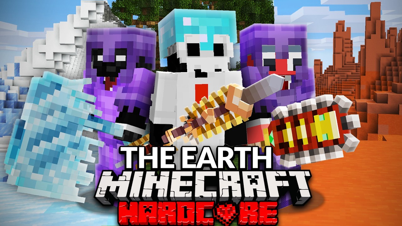 100 Players Simulate a Minecraft Earth Tournament - Minecraft videos