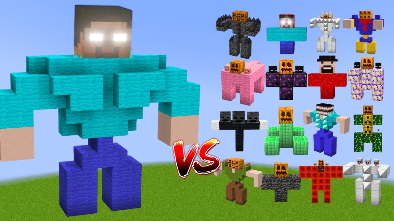 ALPHA MUTANT HEROBRINE vs All Minecraft Bosses - Minecraft Mob Battle ...