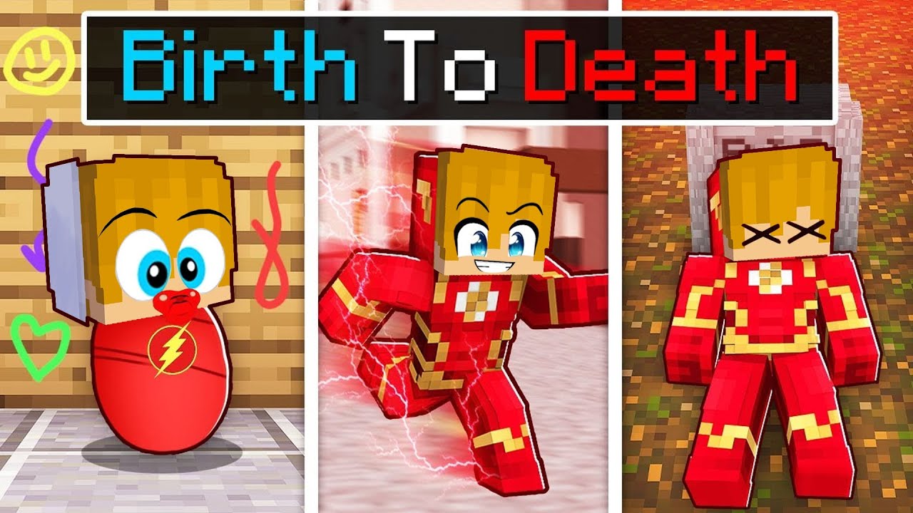 BIRTH to DEATH of THE FLASH in Minecraft! ( Tagalog ) - Minecraft videos