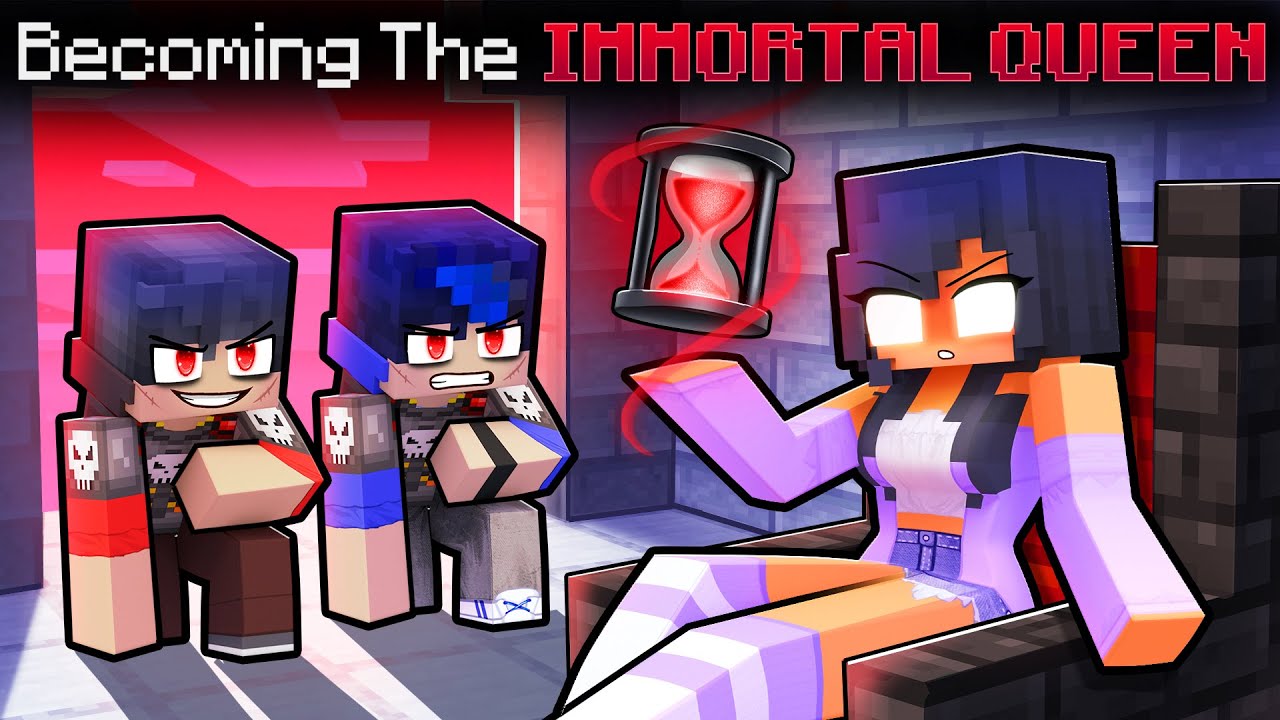Becoming an IMMORTAL QUEEN In Minecraft! - Minecraft videos