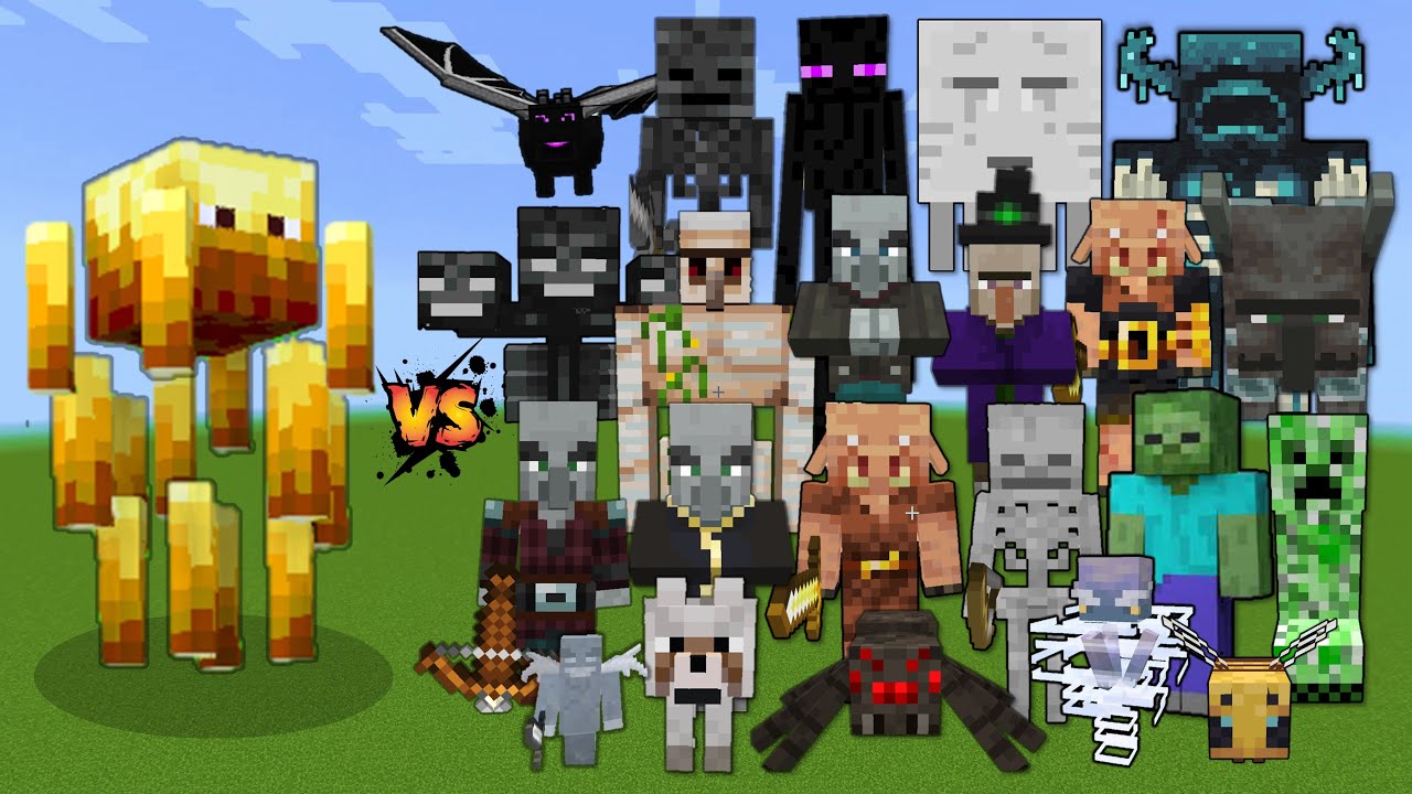 Blaze vs Every mob in Minecraft - Blaze vs All mobs - Minecraft Mob ...