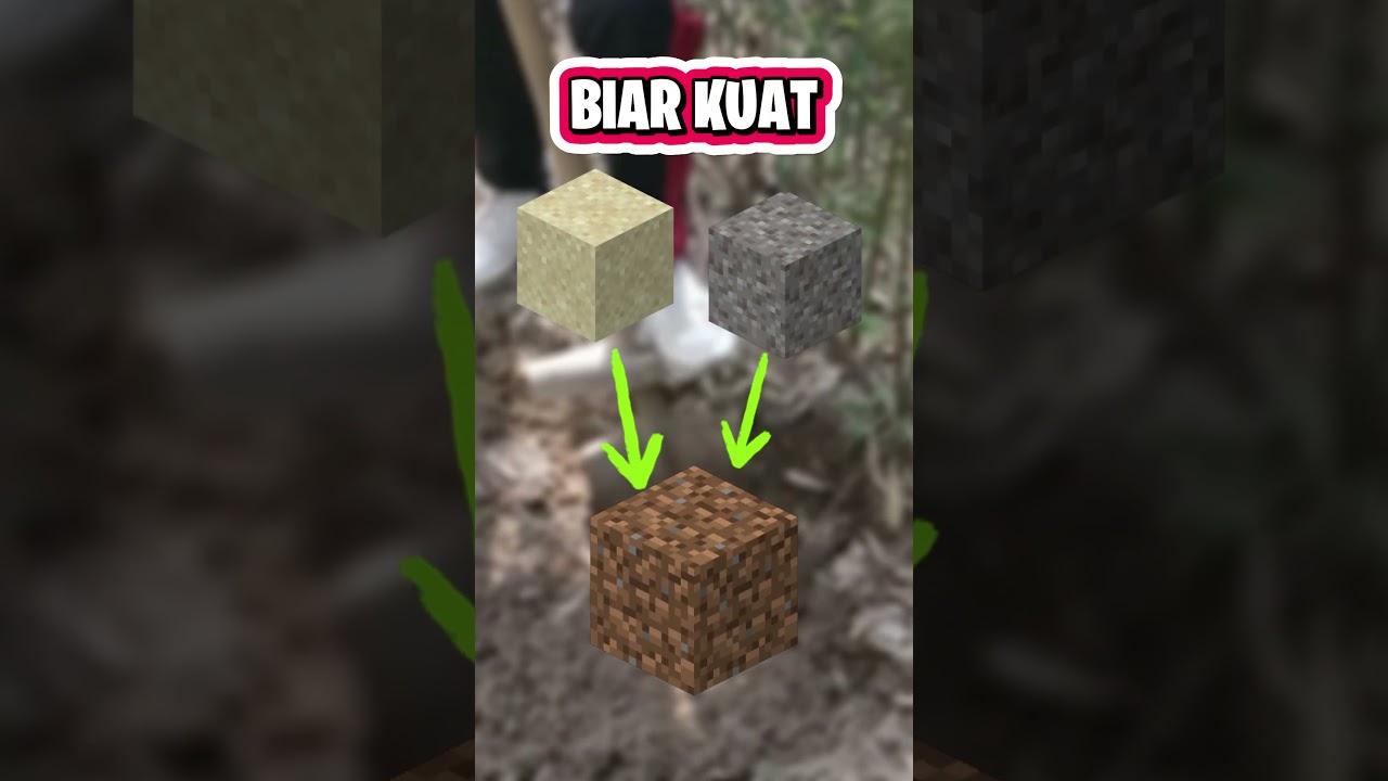 CARA CRAFTING DIRT MINECRAFT #shorts - Minecraft videos