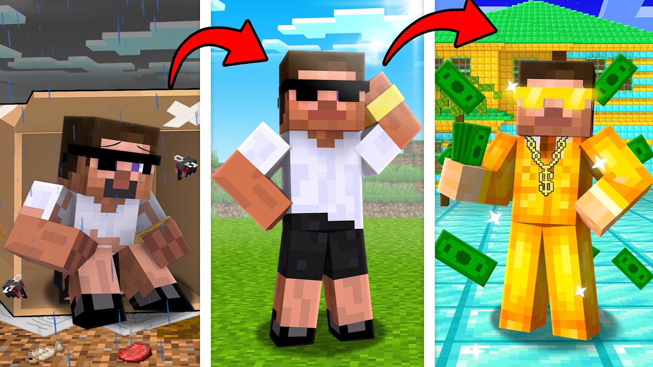 Evolving into World RICHEST In Minecraft! - Minecraft videos