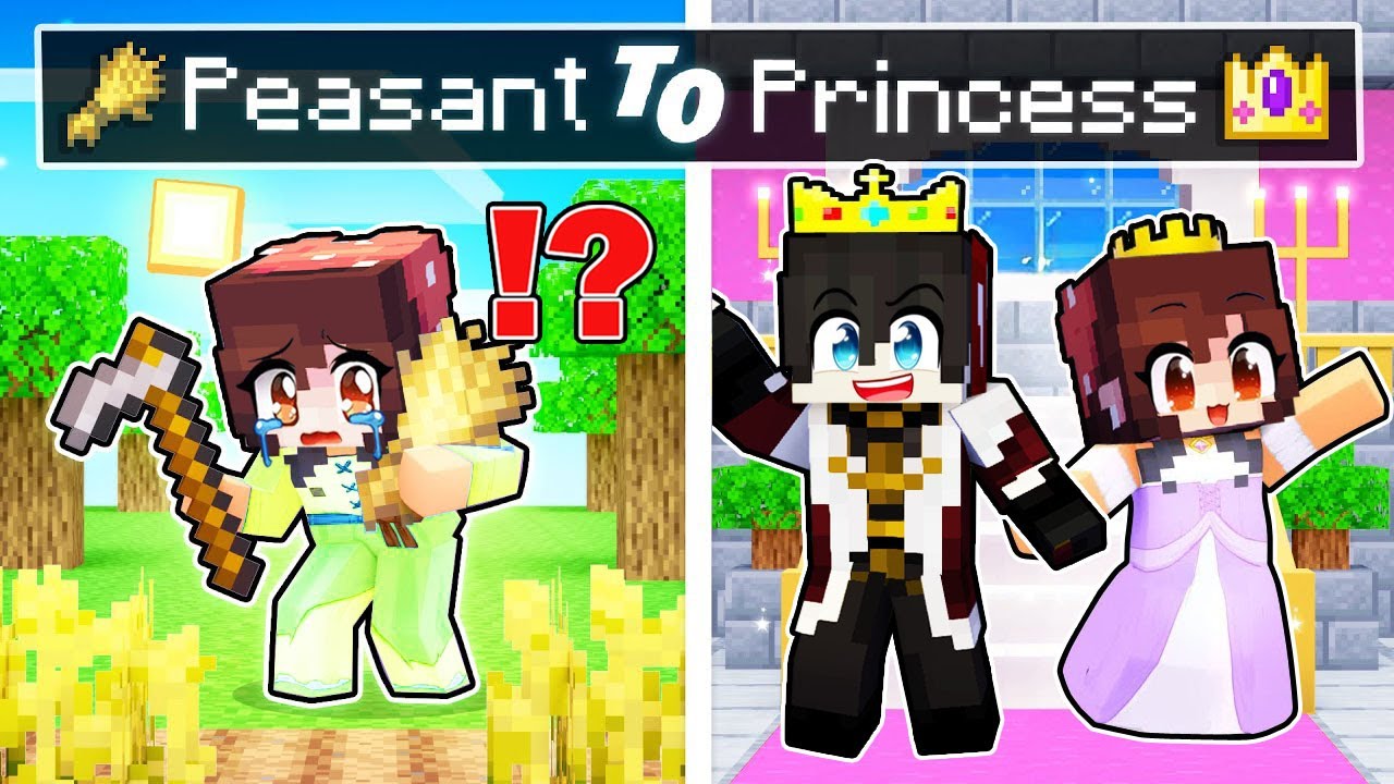 From PEASANT To PRINCESS In Minecraft! ( Tagalog ) - Minecraft videos