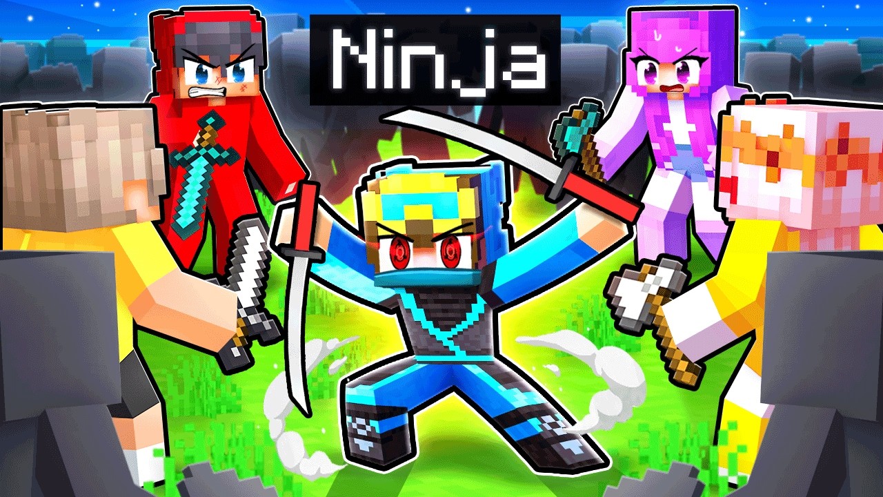 HUNTERS vs NINJA SPEEDRUNNER in Minecraft! - Minecraft videos