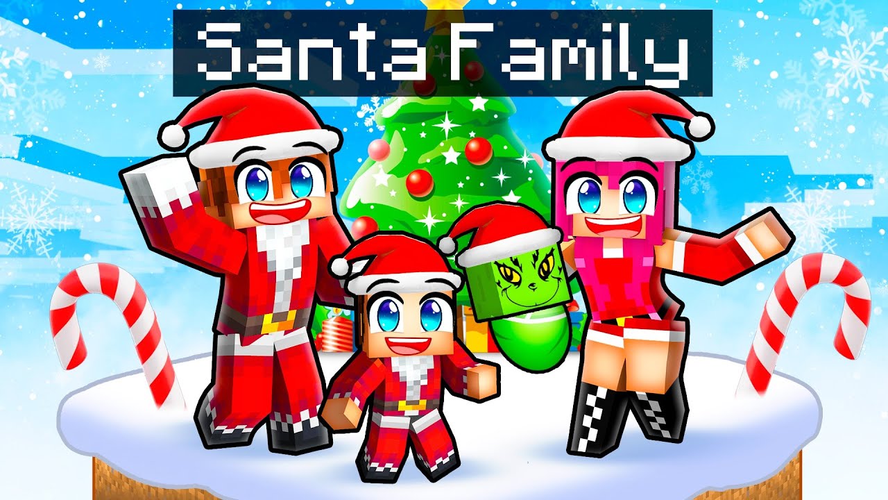 Having A SANTA FAMILY In Minecraft! - Minecraft videos