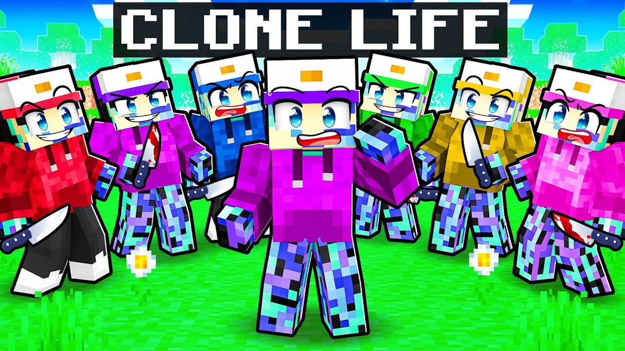 Having a CLONE Life in Minecraft! - Minecraft videos