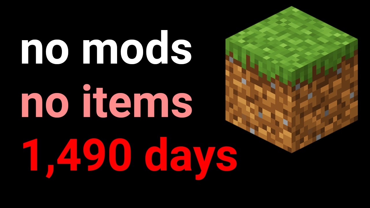 How I Beat Minecraft From One Grass Block - Minecraft videos