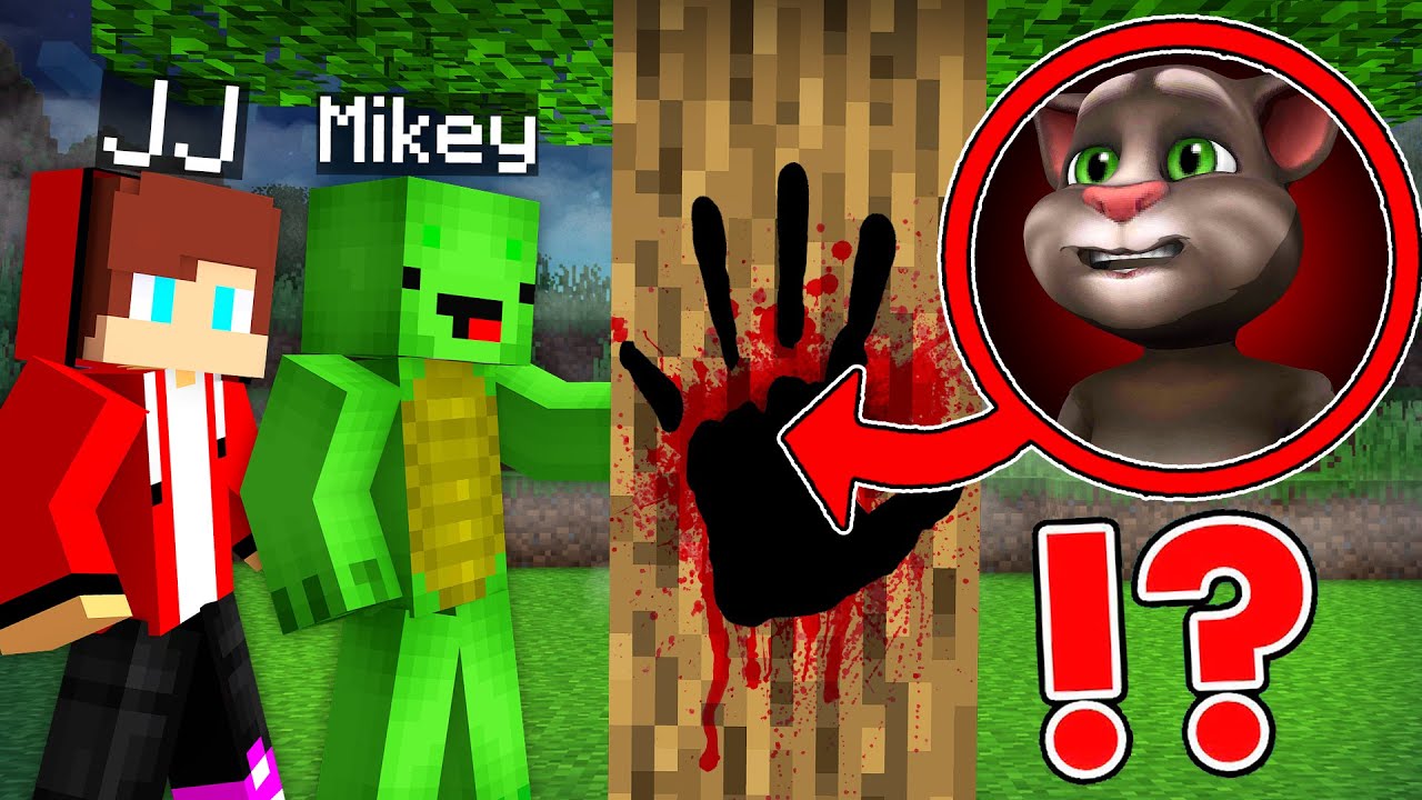 How JJ and Mikey Found The BIGGEST FOOTPRINTS TALKING TOM Maizen Minecraft - Minecraft videos