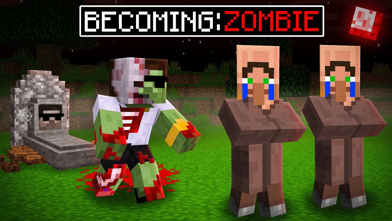 I Became Zombie to Prank Villager In Minecraft..... - Minecraft videos