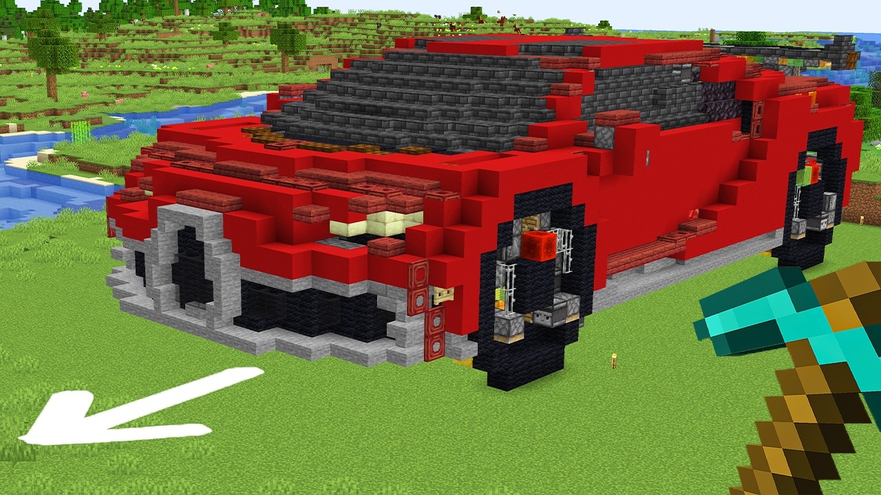 I Built a Working Car In Minecraft - Minecraft videos