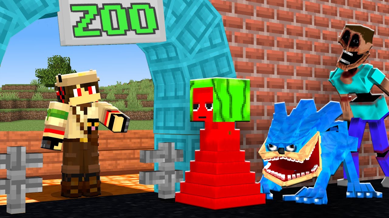 I Opened a Mob Zoo in Minecraft - Minecraft videos