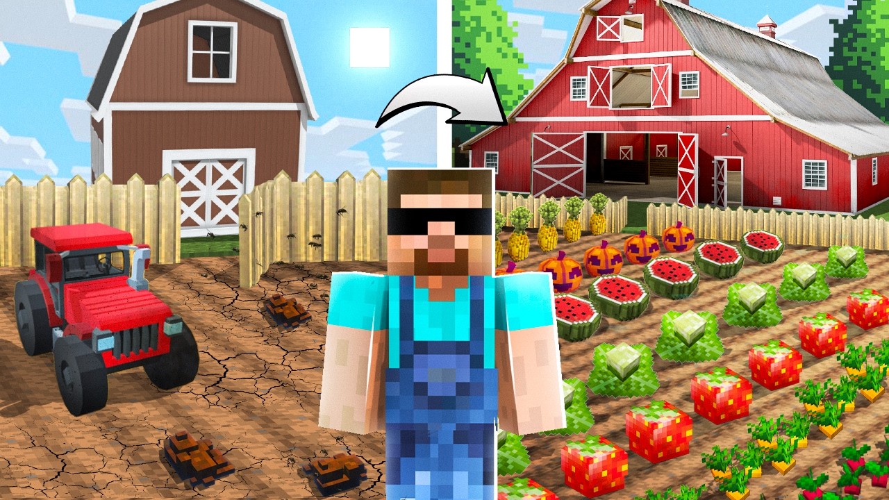 I STARTED A FARMING BUSINESS IN MINECRAFT - Minecraft videos