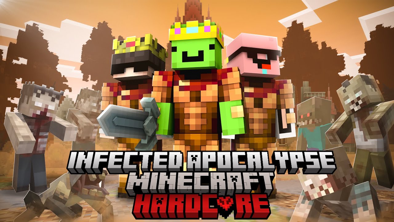 I Simulate ZOMBIES APOCALYPSE CIVILIZATION Challenge In this Minecraft ...