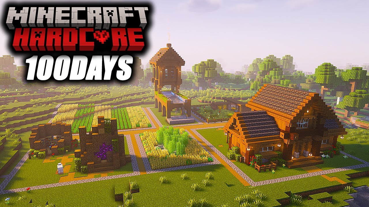 I Survived 100 Days Building The Ultimate Base In Minecraft Hardcore ...