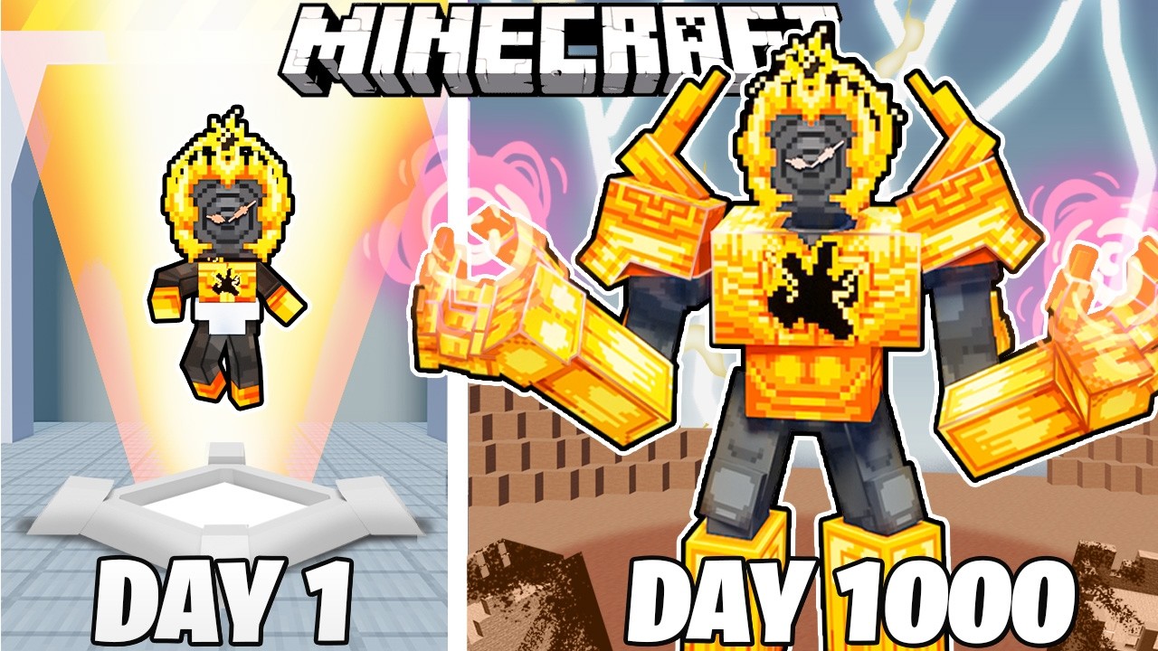 I Survived 1000 Days as MR. CLOCK in Minecraft! - Minecraft videos
