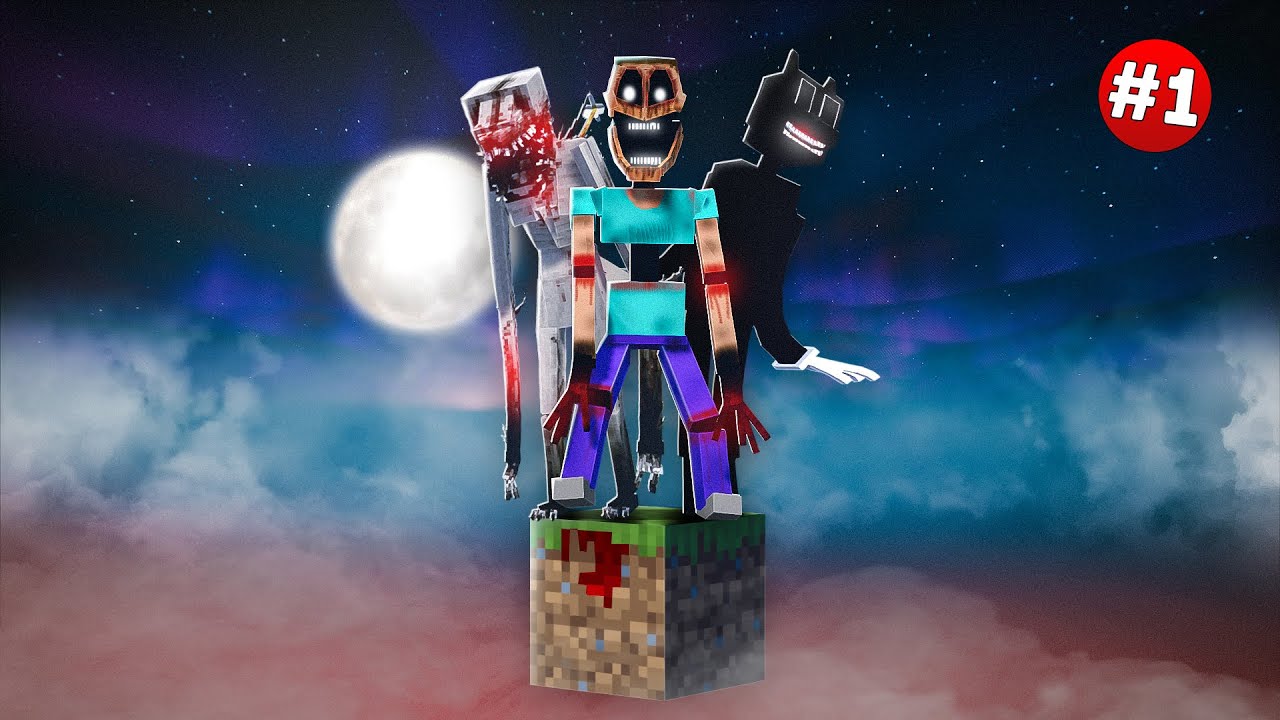 I Survived Most TERRIFYING CREATURE In Minecraft Horror ONE BLOCK #1 ...