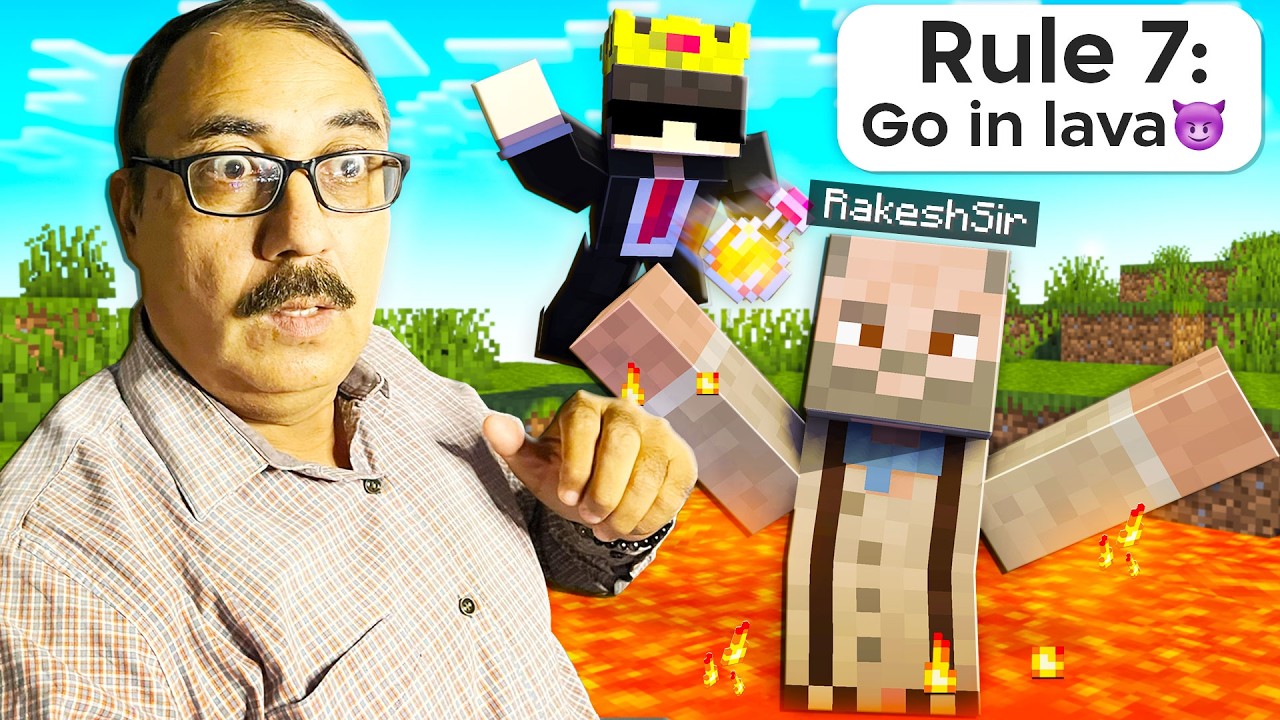 I Taught Rakesh Sir Minecraft! (Gone Wrong) @betaaaisahia - Minecraft ...