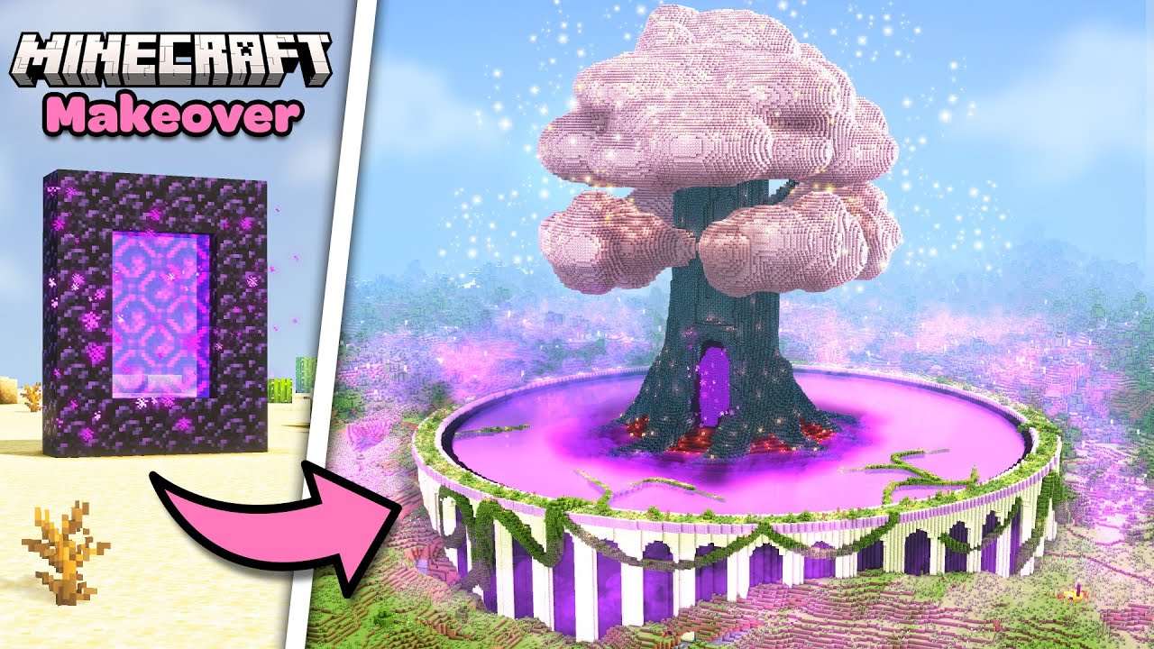 I Transformed Every Portal in a Minecraft Makeover - Minecraft videos