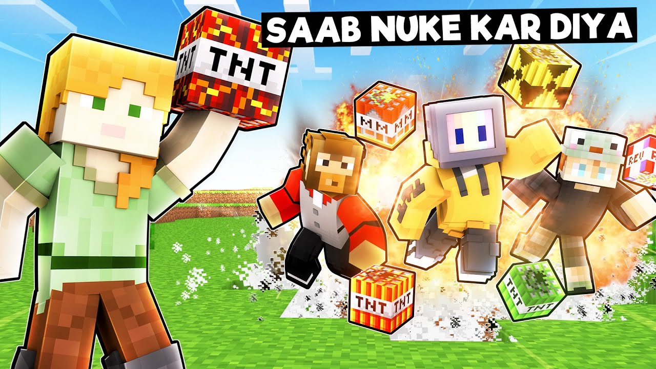 LOGGY NE SAAB NUKE KAR DIYA | MINECRAFT - Minecraft videos