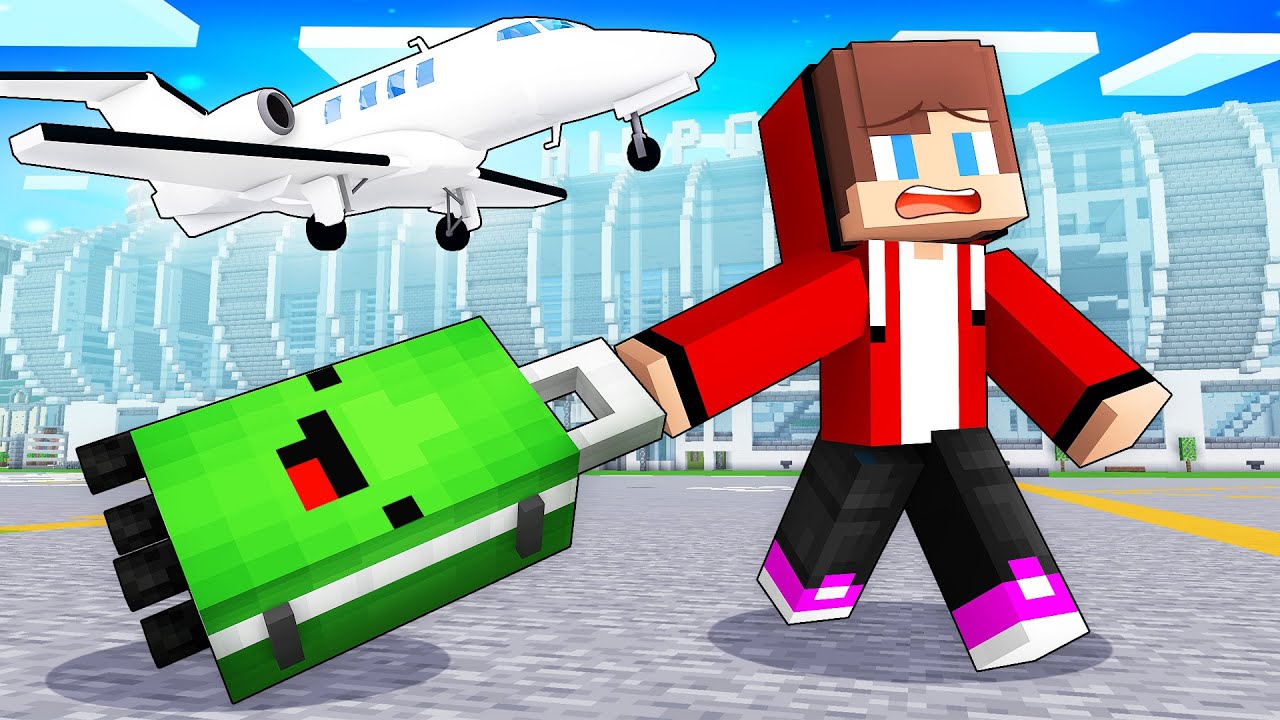 Mikey vs JJ Hide & Seek inside an Airport in Minecraft (Maizen) - Minecraft videos