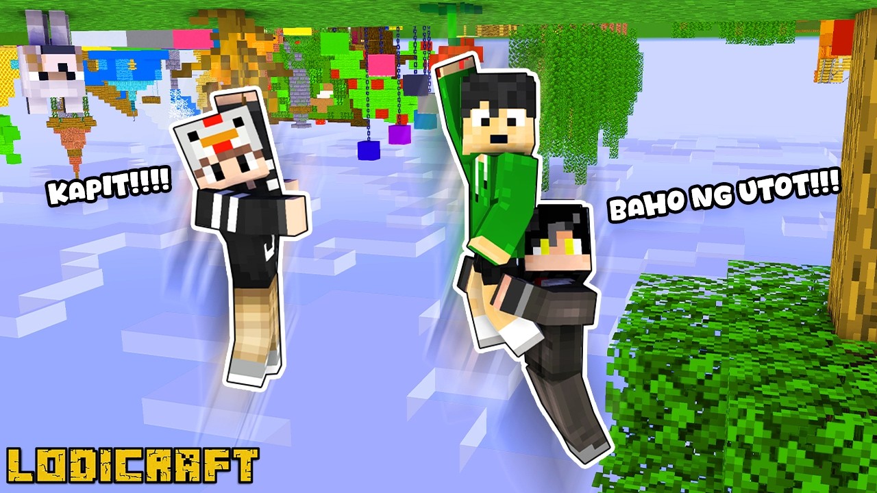 Minecraft But It Is UPSIDE DOWN! (Tagalog) - Minecraft videos