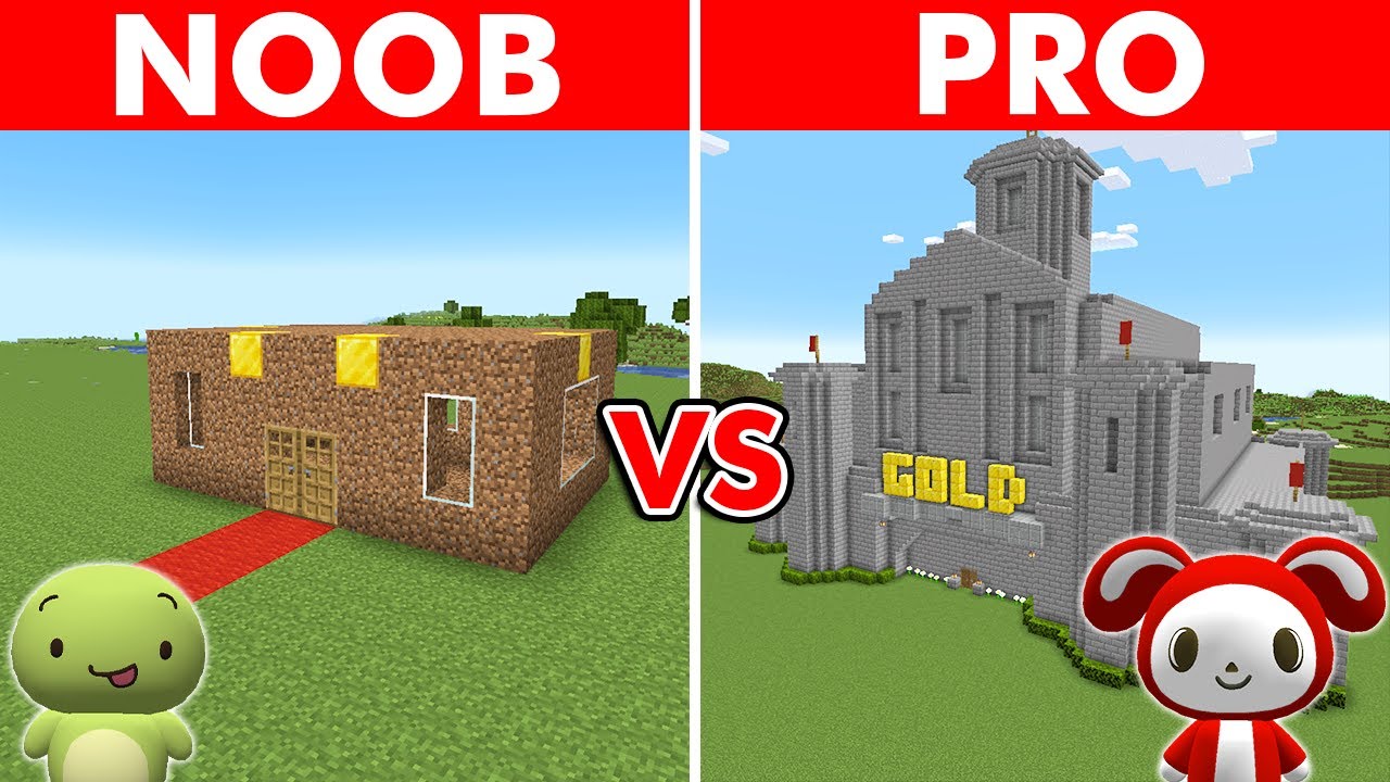 Minecraft NOOB vs PRO: GOLD FACTORY BUILD CHALLENGE - Minecraft videos