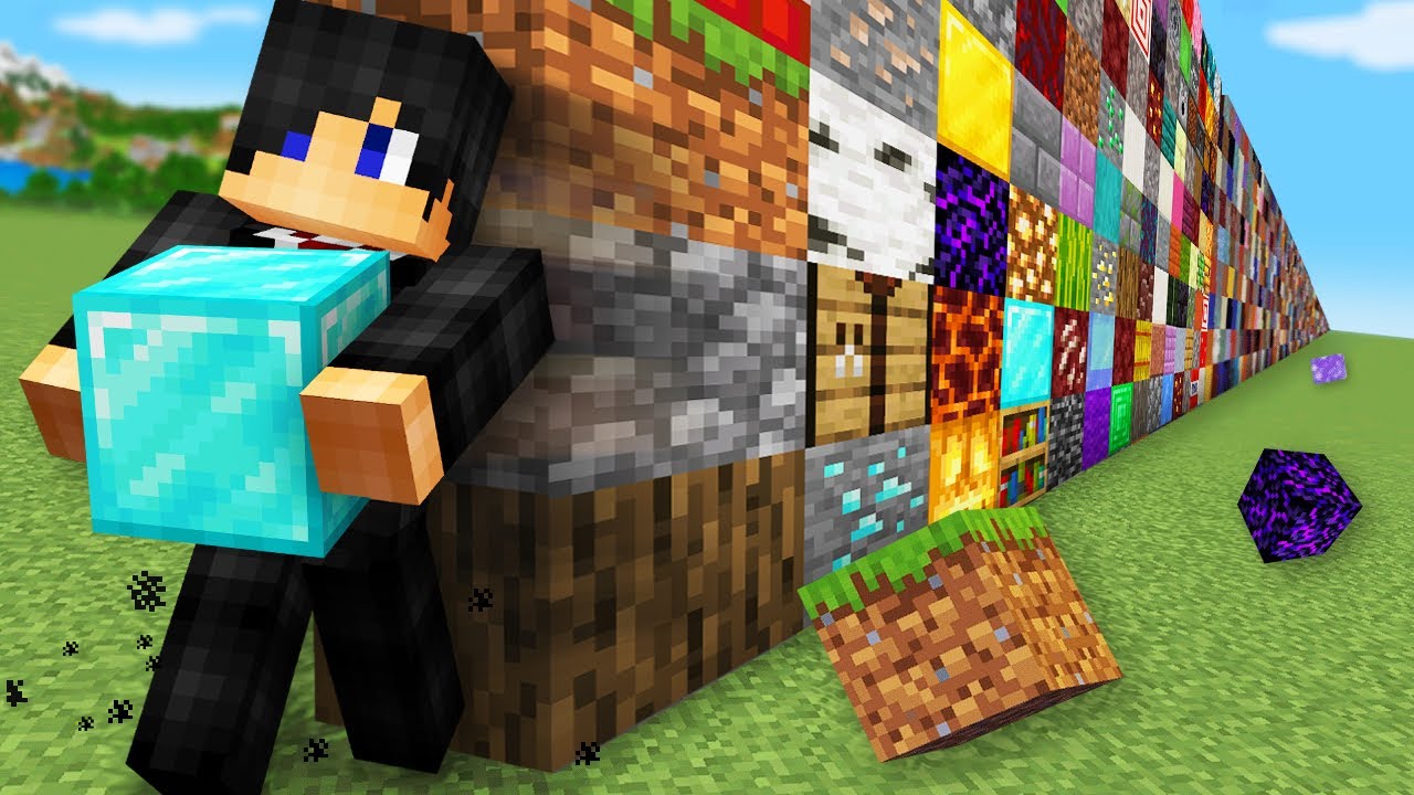 Minecraft but You Place 1,000,000 Blocks... - Minecraft videos