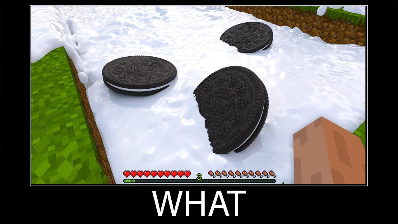 Minecraft wait what meme part 387 realistic minecraft milk and oreo ...
