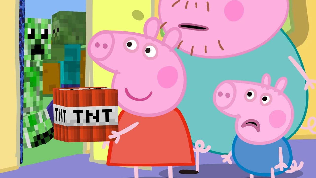 Peppa Pig vs Zombies in minecraft-All Parts 3 - Minecraft videos