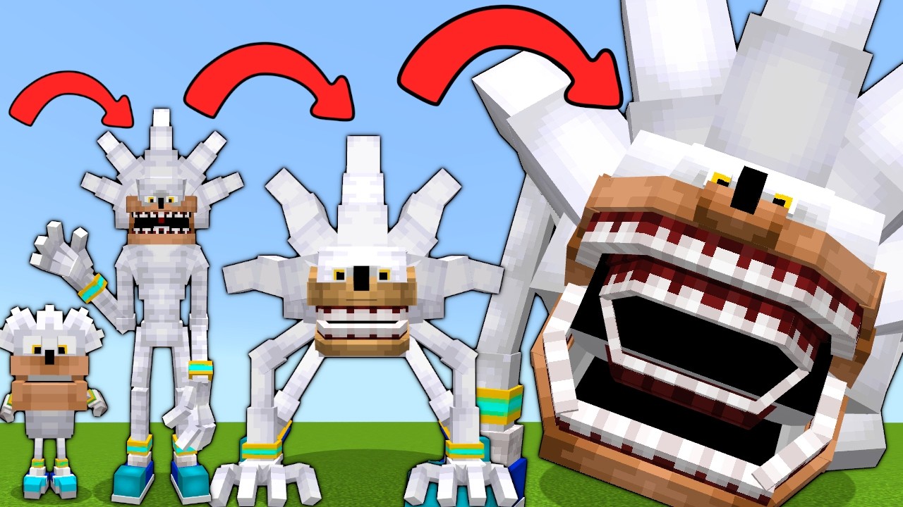 SILVER SHIN SONIC Phase 1-4 Evolution Mod ADDON UPDATE in MINECRAFT ...