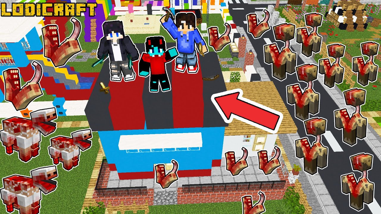 SOURROUNDED by ALL Infected Monsters in Minecraft ( Tagalog ...