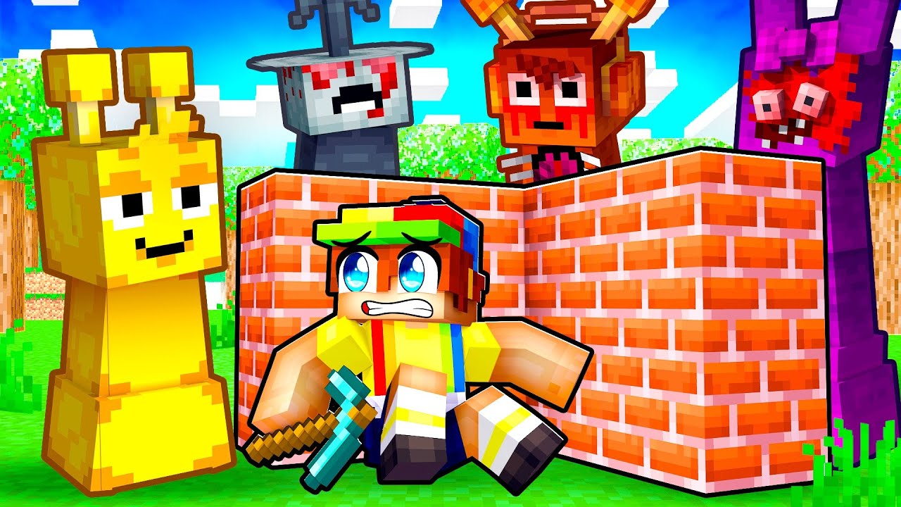 SPRUNKI Build To Survive In Minecraft! - Minecraft videos