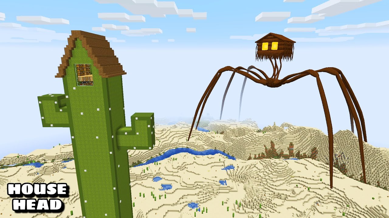 SURVIVING FROM HOUSE HEAD ARRIVAL in Minecraft - Gameplay - Coffin Meme ...