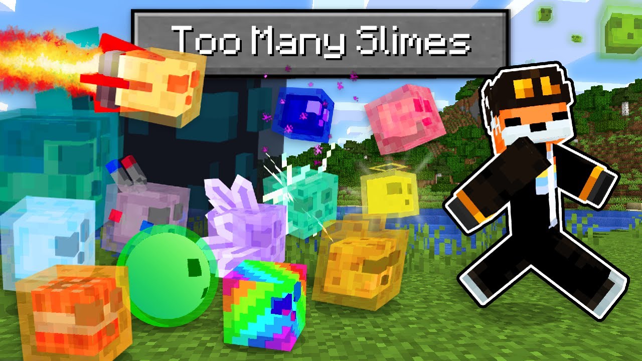 So I Added WAY Too Many Slimes to Minecraft... - Minecraft videos
