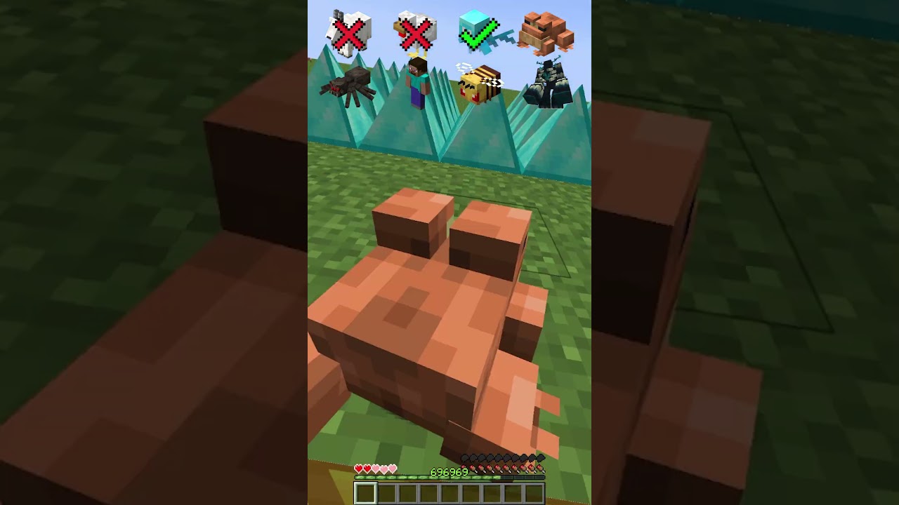 Spike Length vs Mobs Hanging Through #minecraft #shorts #meme ...