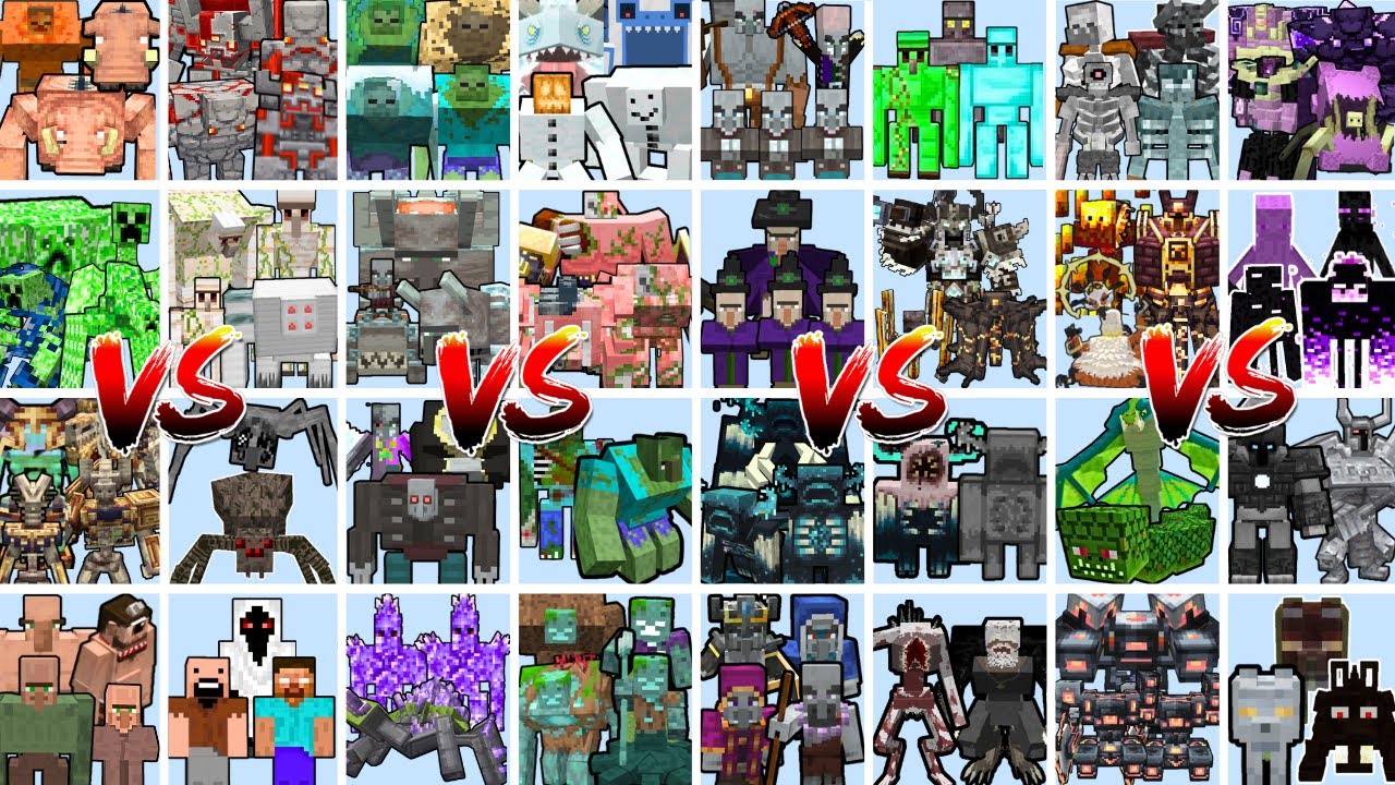 WHAT TYPE OF MOB ARMY IS THE STRONGEST? TOURNAMENT | Minecraft Mob ...