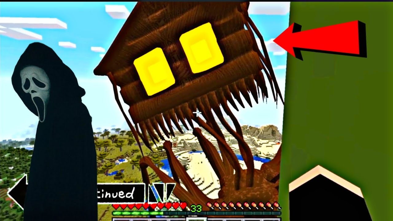 We found Scary House Head in our Minecraft World!!! - Minecraft videos
