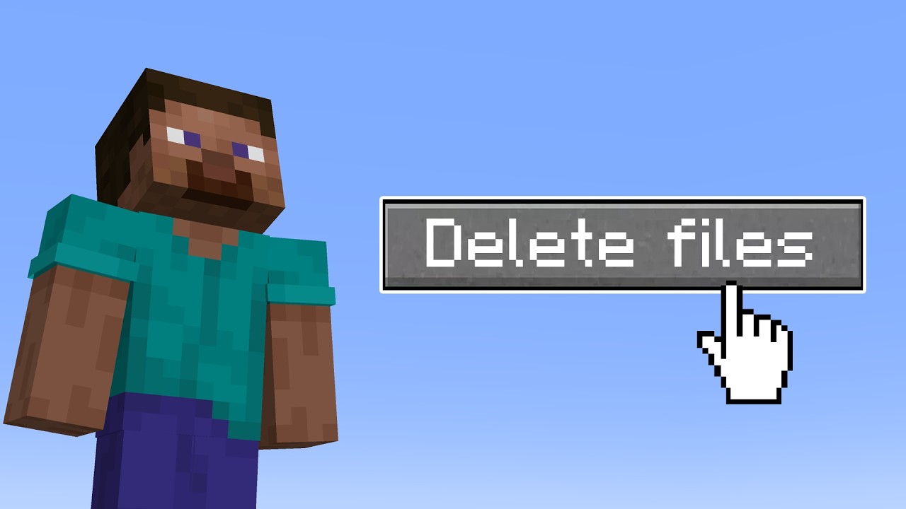 What if you delete Minecraft while playing it? - Minecraft videos