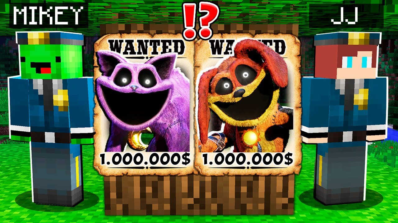Why CURSED DOGDAY and CATNAP is WANTED ? Mikey and JJ Became SWAT ! - in Minecraft Maizen ...