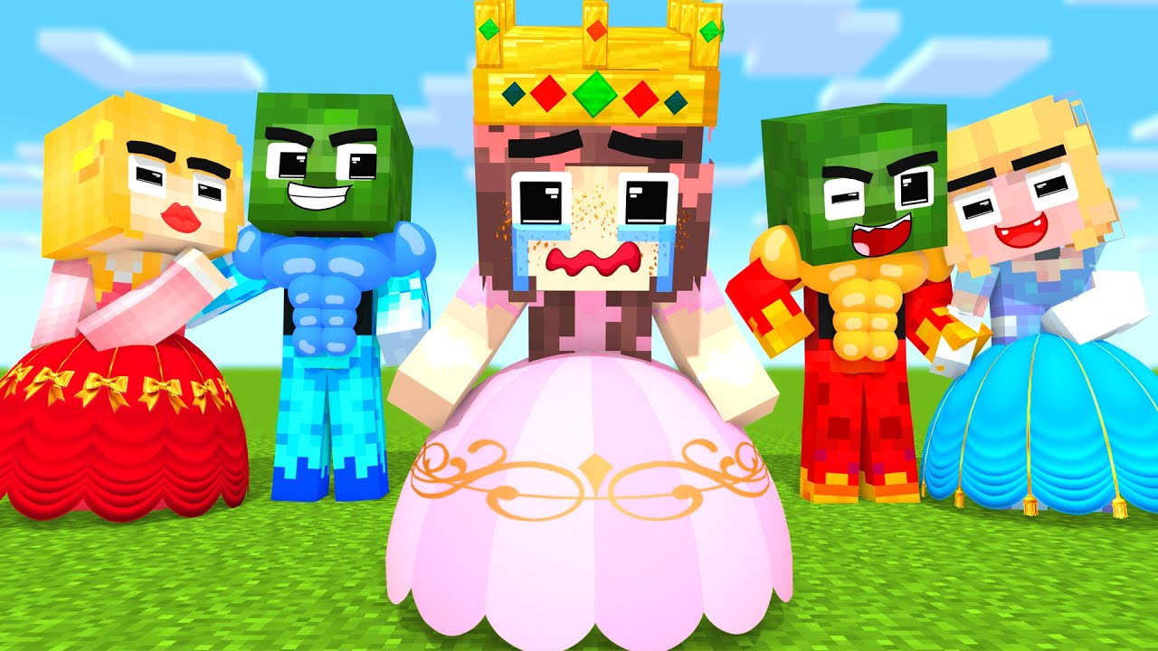 Why is Princess crying? | Minecraft Animation - Minecraft videos