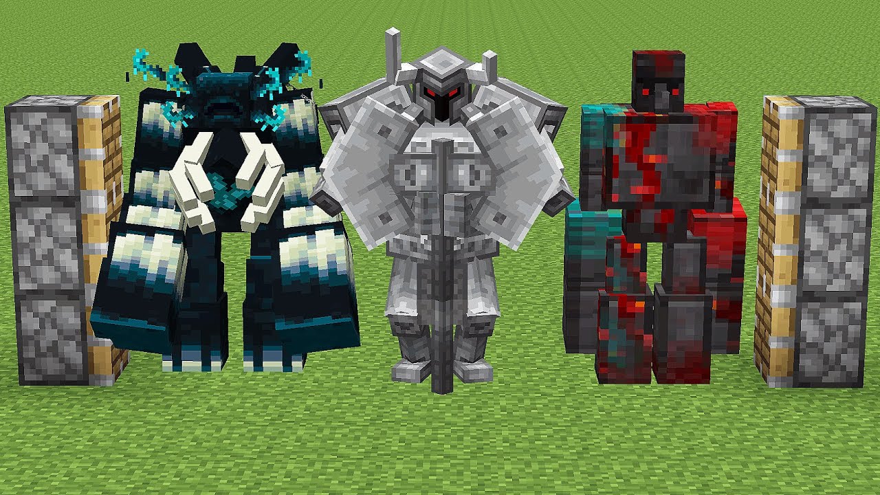mutant warden + netherite golem + ferrous wroughtnaut = ? - Minecraft ...